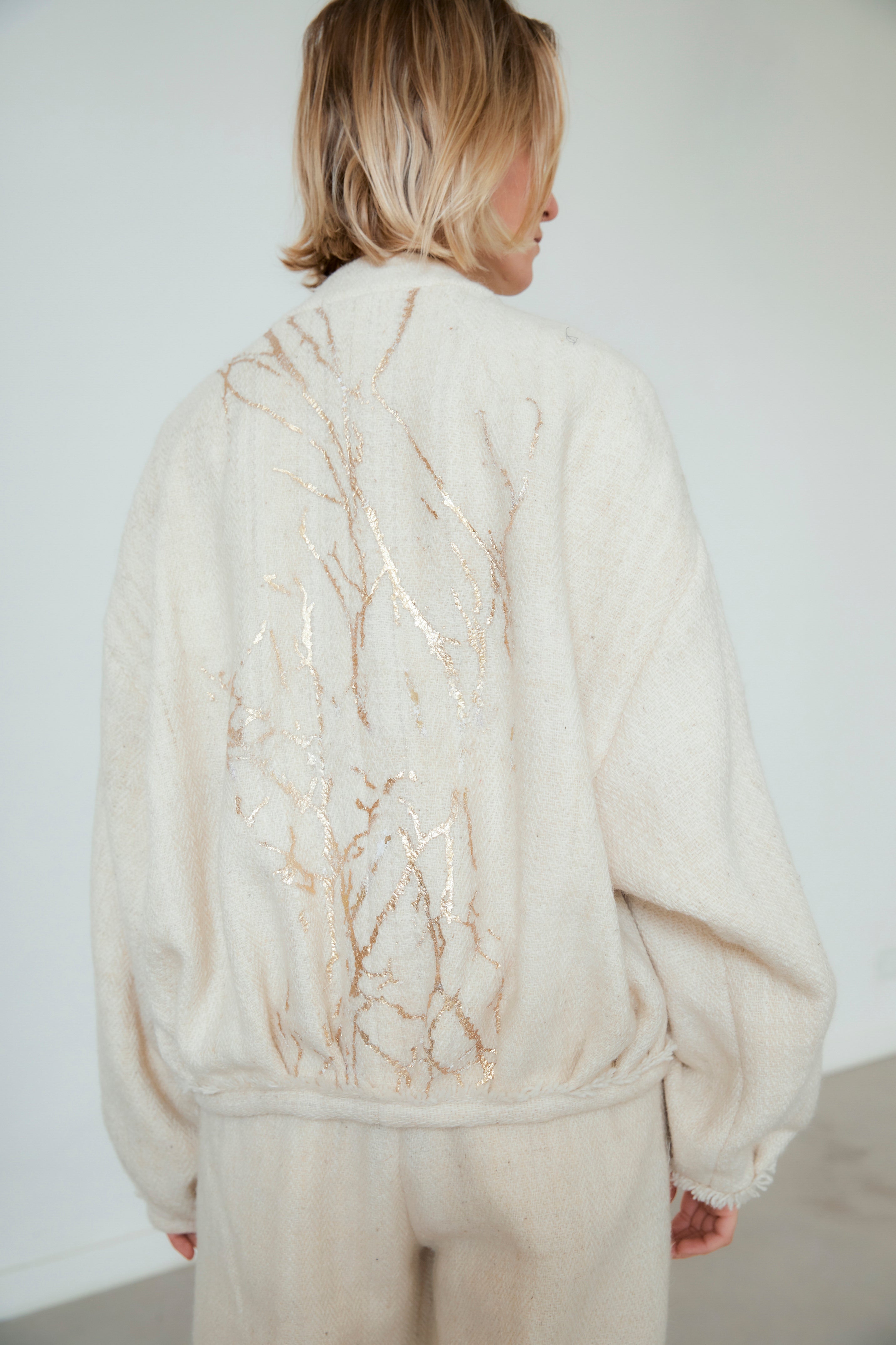 Cachi Bomber with Copper Print – Alma Lobo